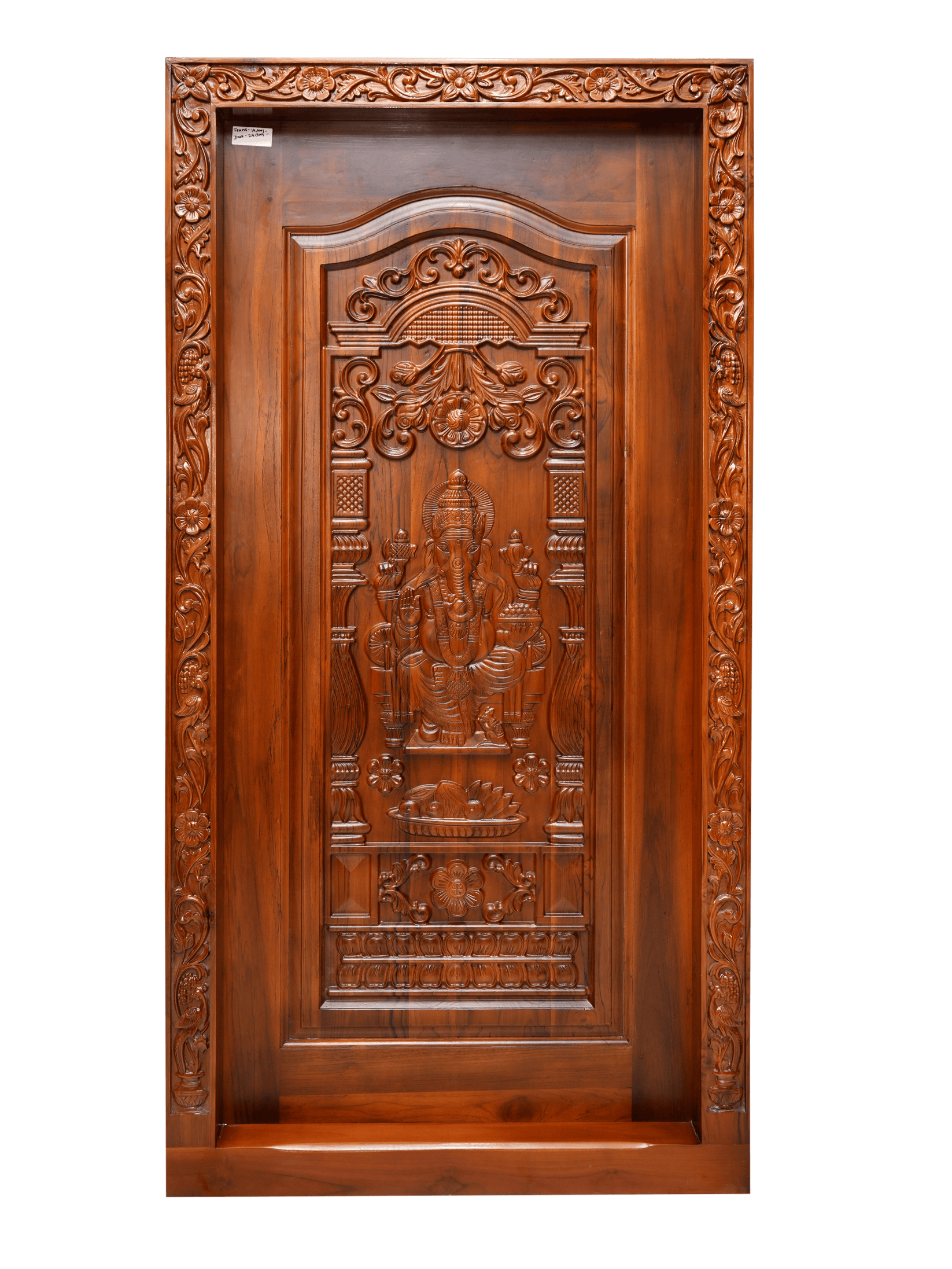 Ghana Teakwood | Main Door with Main Door Frame – SALEEM DOORS & WINDOWS